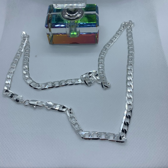 Accessories | 925 Sterling Silver Necklace 6mm Link Chain | Poshmark